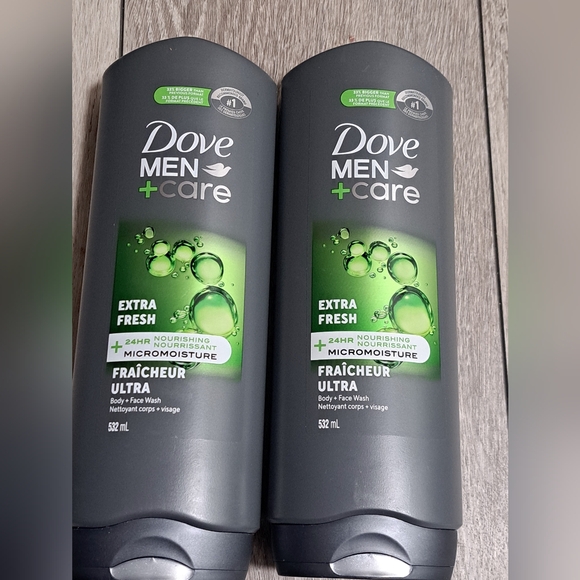 Dove | Grooming | 2 New Dove Mencare Extra Fresh Body And Face Wash ...